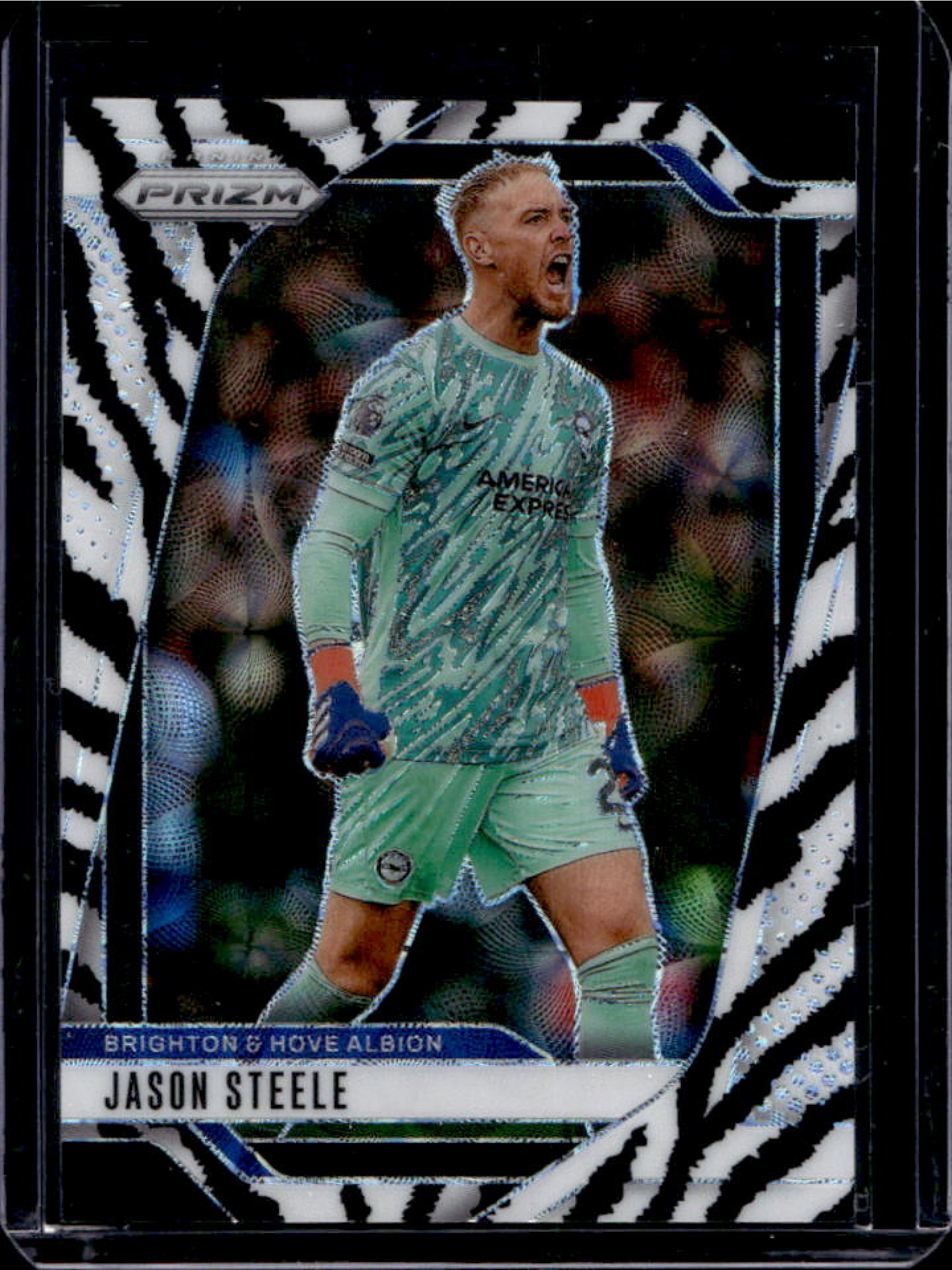 Jason Steele 2024 Prizm Premier League #186 Choice Zebra /15 Price ...