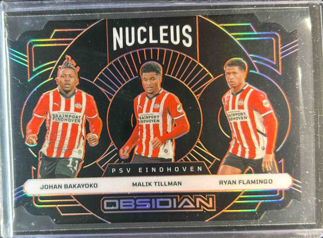 Johan Bakayoko / Malik Tillman / Ryan Flamingo 2024 Obsidian #9 Nucleus ...