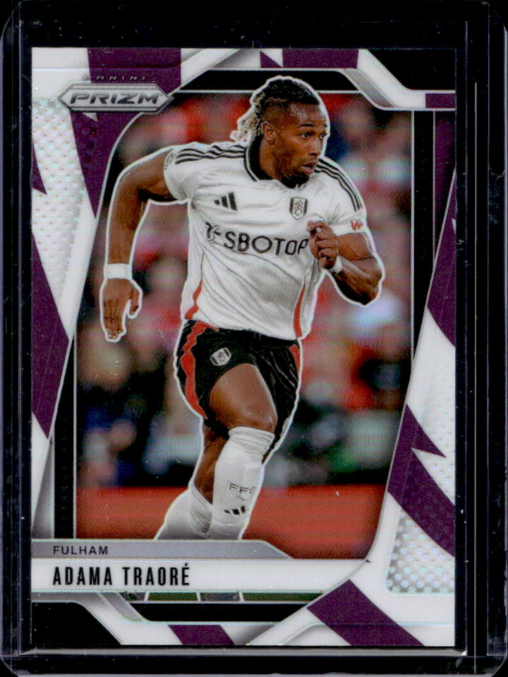 Adama Traore 2024 Prizm Premier League #204 Purple & White Stripes /92 ...