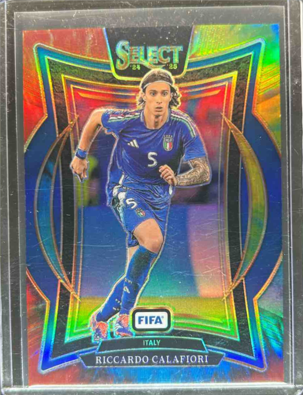 Riccardo Calafiori 2024 Select FIFA #82 Terrace Tie-Dye /25 Price Guide ...