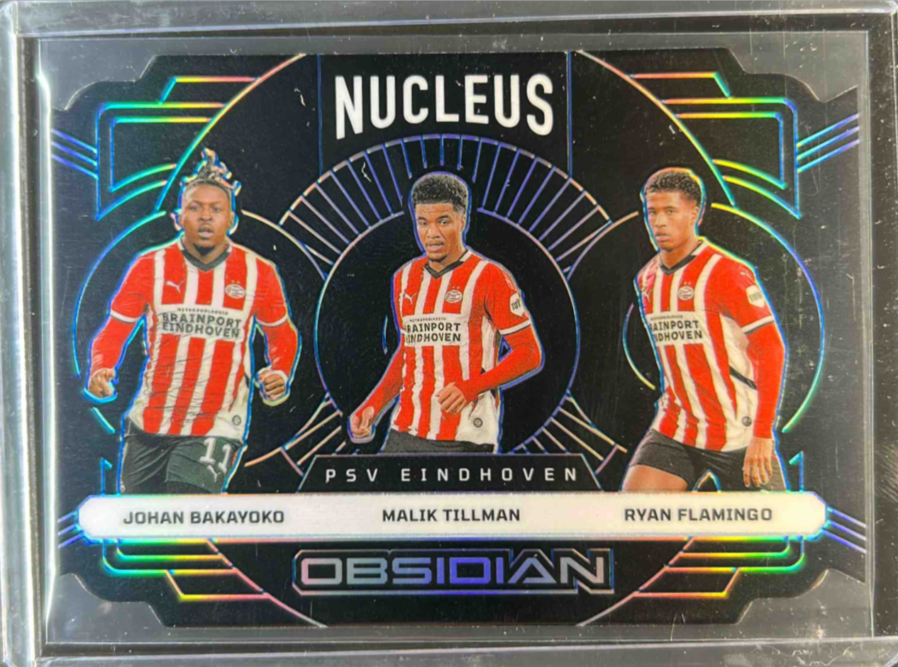 Johan Bakayoko / Malik Tillman / Ryan Flamingo 2024 Obsidian #9 Nucleus ...