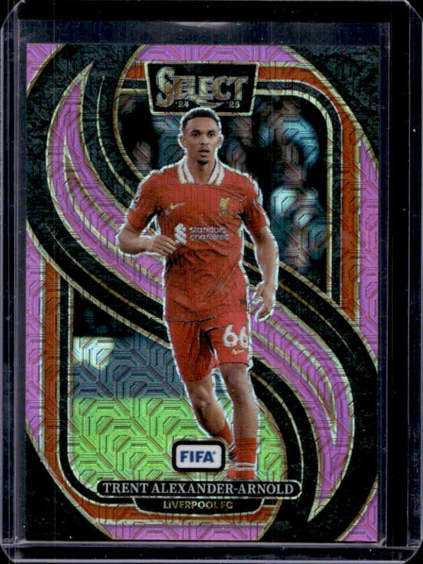 Trent Alexander-Arnold 2024 Select FIFA #121 Mezzanine Pink Mojo /299 ...