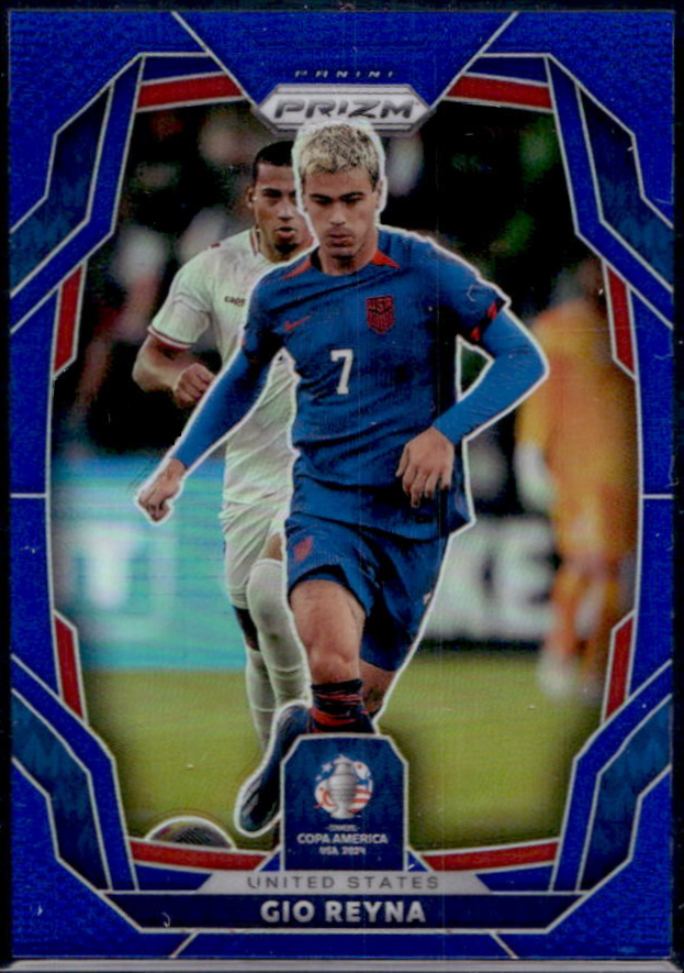 Giovanni Reyna 2024 Prizm Copa America #156 Blue /110 Price Guide ...