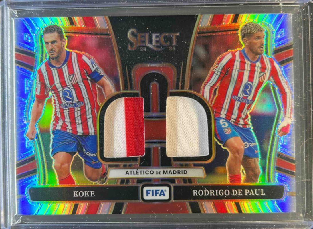 Rodrigo de Paul 2024 Select FIFA #DS-ADM Dual Swatches Price Guide ...