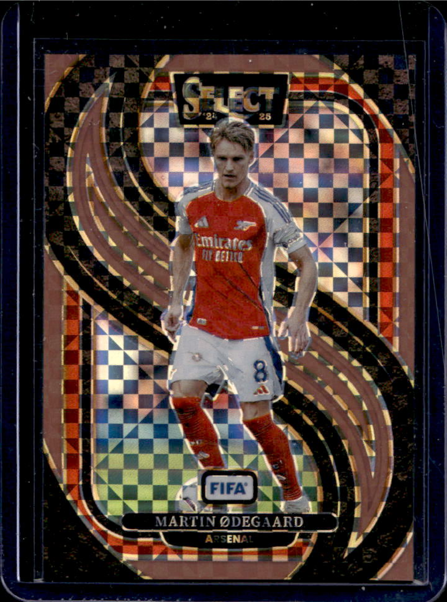 Martin Odegaard 2024 Select FIFA #114 Mezzanine Bronze Checker /75 ...