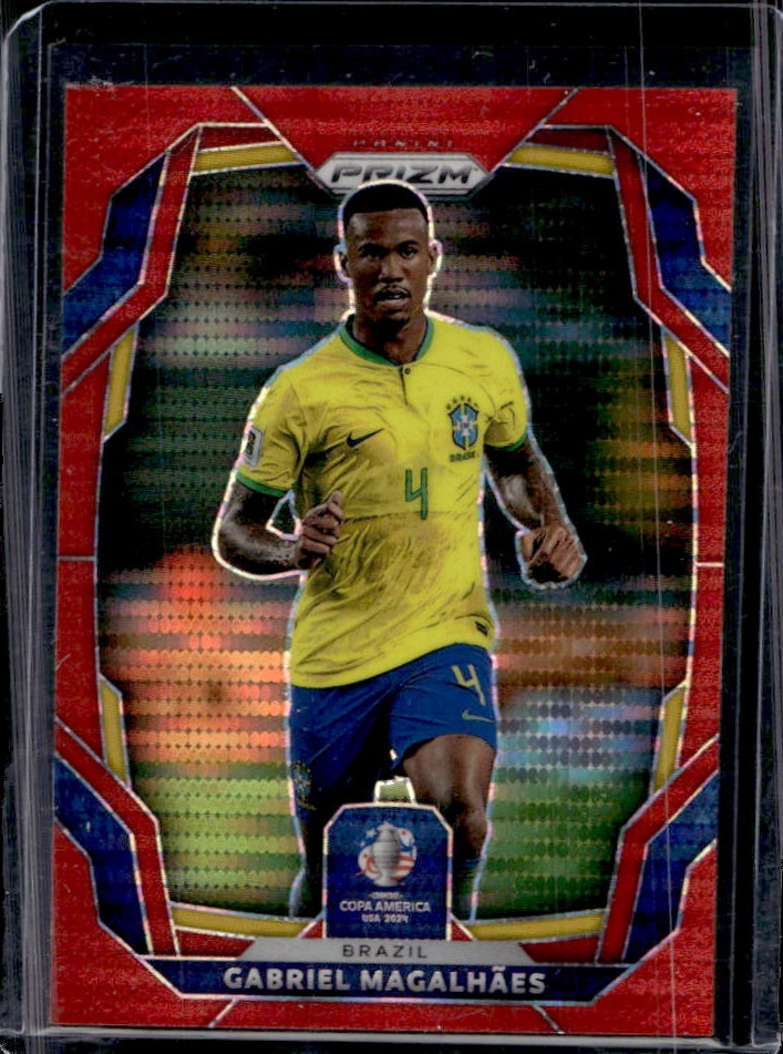 Gabriel Magalhaes 2024 Prizm Copa America #30 Red Pulsar /125 Price ...