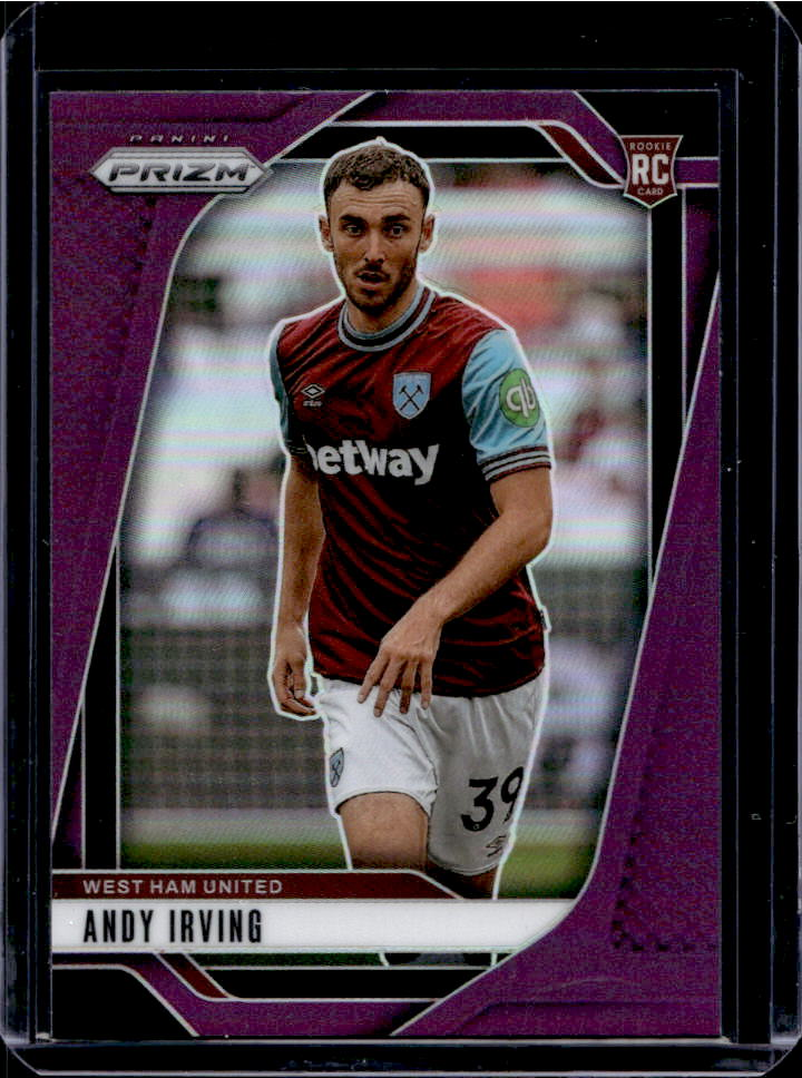 Andy Irving 2024 Prizm Premier League #155 Purple Price Guide - Sports ...