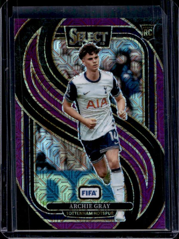 Archie Gray 2024 Select FIFA #128 Mezzanine Purple Mojo Price Guide - Sports Card Investor