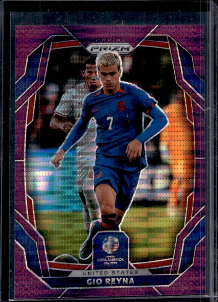 Giovanni Reyna 2024 Prizm Copa America #156 Purple Pulsar /49 Price ...