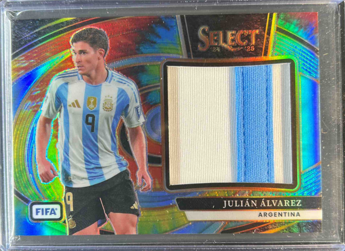 Julian Alvarez 2024 Select La Liga #JS-JA Jumbo Swatches Tie-Dye /25 ...