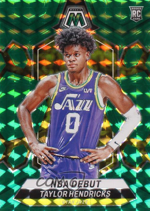 Taylor Hendricks 2023 Mosaic #261 NBA Debut - Choice Fusion Green /18 ...