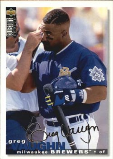 Greg Vaughn 1995 Collector's Choice #170 Silver Signatures Price Guide ...