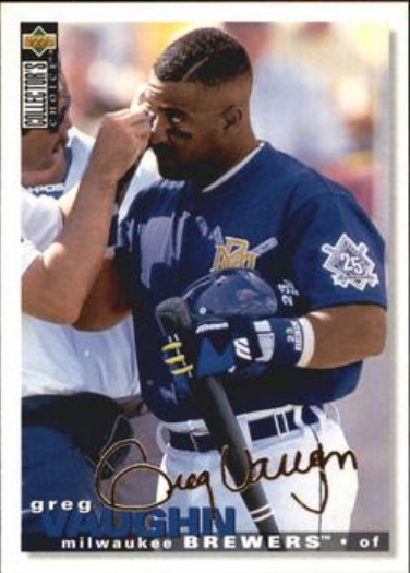 Greg Vaughn 1995 Collector's Choice #170 Gold Signatures Price Guide ...