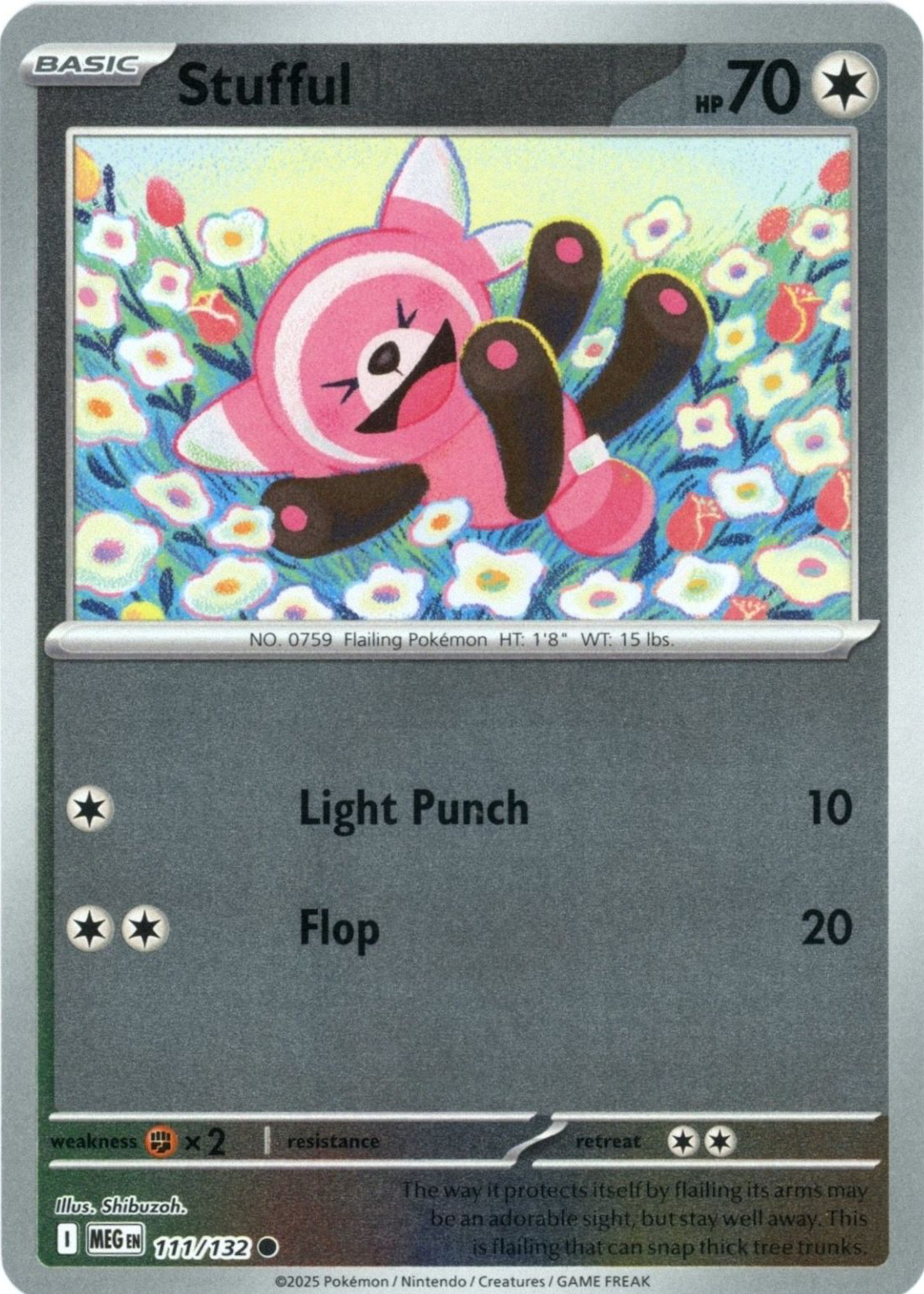 Stufful 2025 Mega Evolution #111/132 Reverse Holo Price Guide - Sports ...