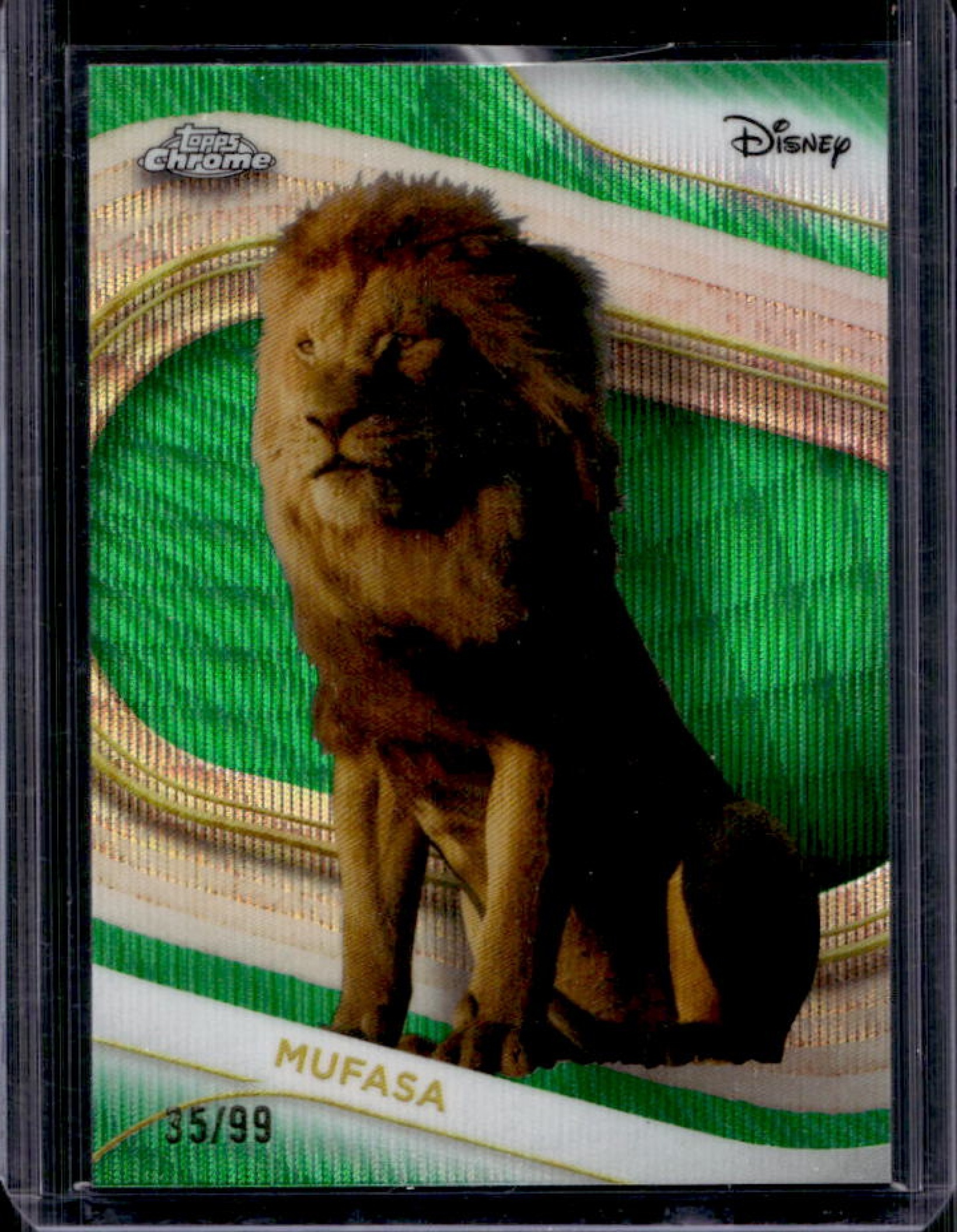 Mufasa 2025 Topps Chrome Disney #198 Green Wave Refractor /99 Price ...