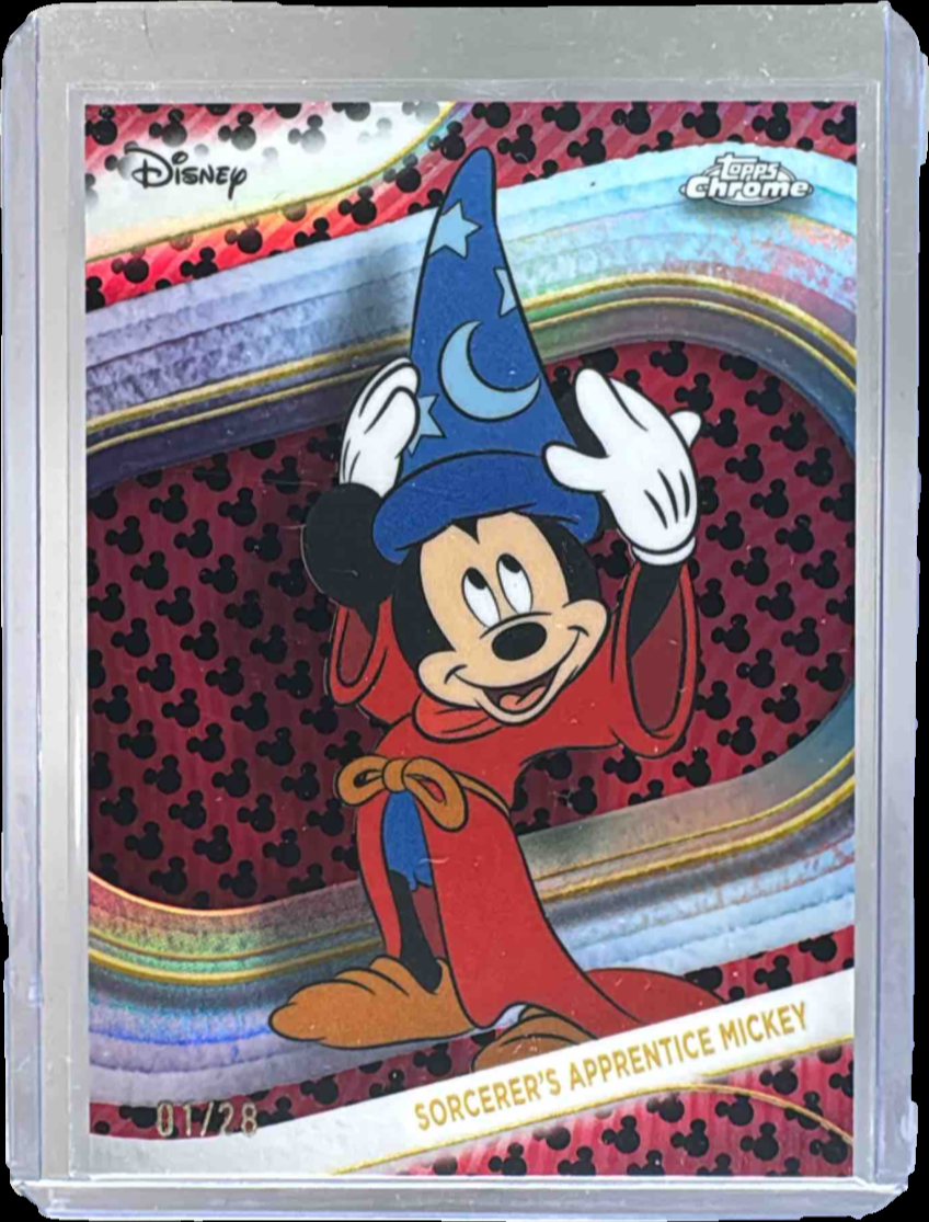 Sorcerer's Apprentice Mickey 2025 Topps Chrome Disney #190 Mickey Mouse ...