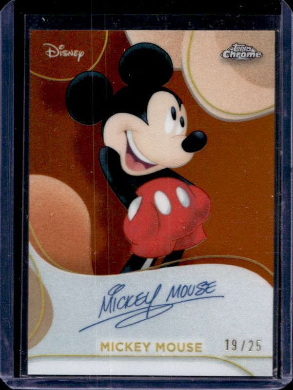 Mickey Mouse 2025 Topps Chrome Disney #FA-3 Facsimile Autographs ...