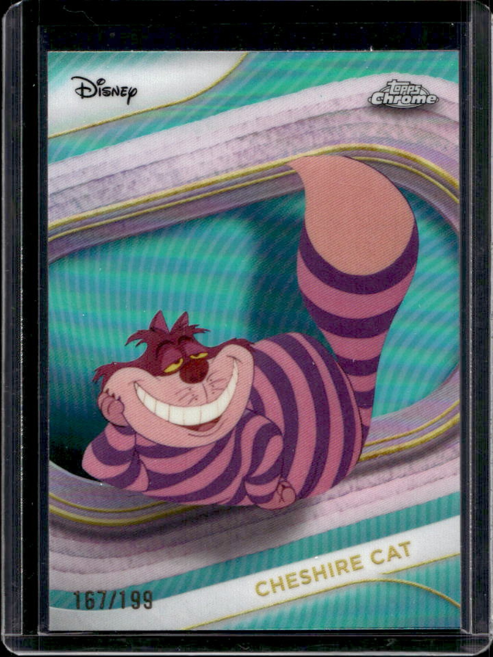 Cheshire Cat 2025 Topps Chrome Disney #178 Aqua Refractor /199 Price ...