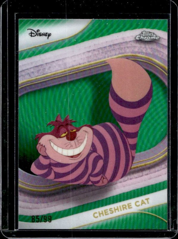 Cheshire Cat 2025 Topps Chrome Disney #178 Green Refractor /99 Price ...