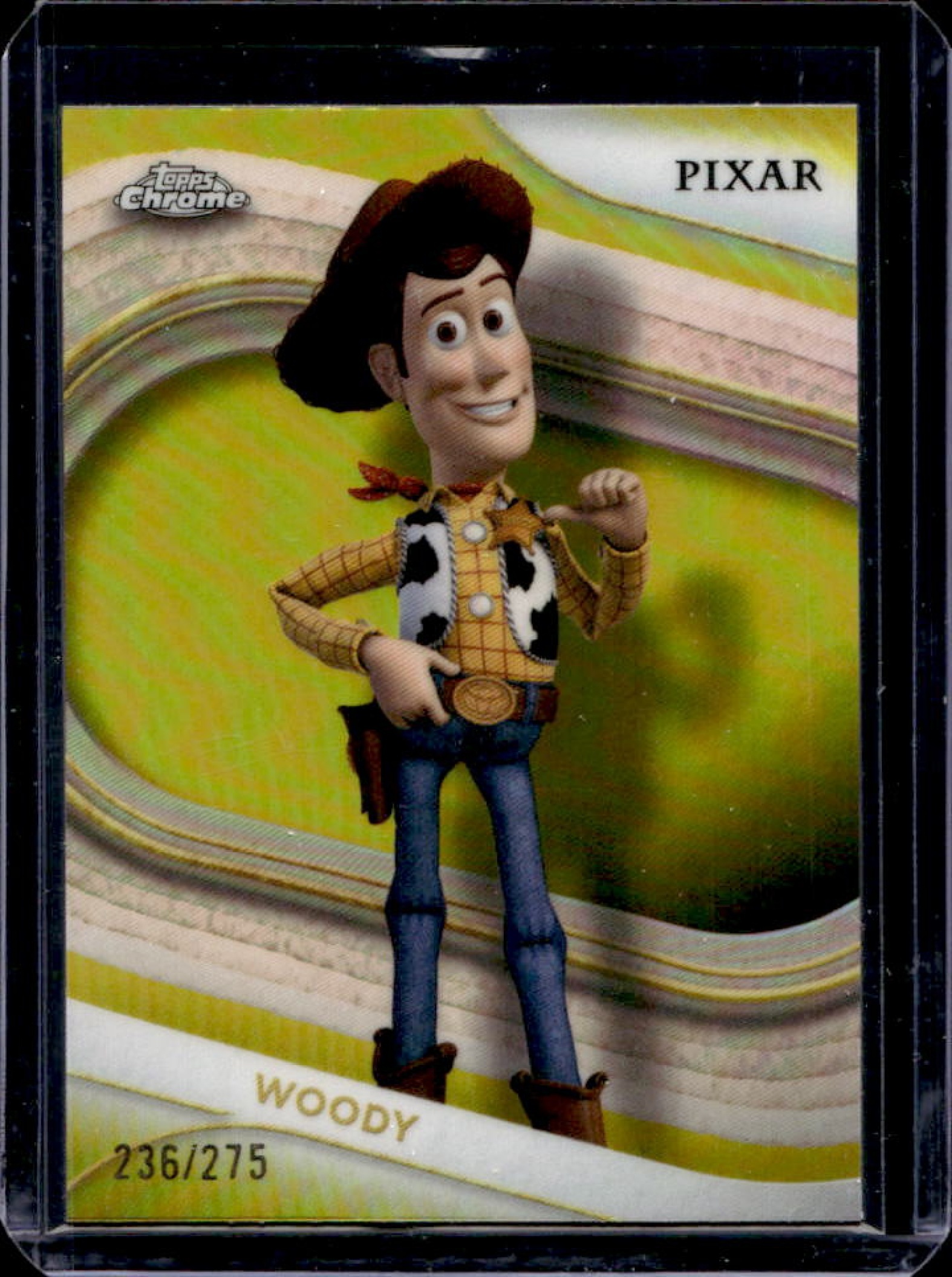 Woody 2025 Topps Chrome Disney #89 Yellow Refractor /275 Price Guide ...