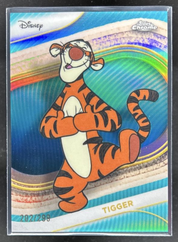 Tigger 2025 Topps Chrome Disney #142 Teal Refractor /299 Price Guide ...