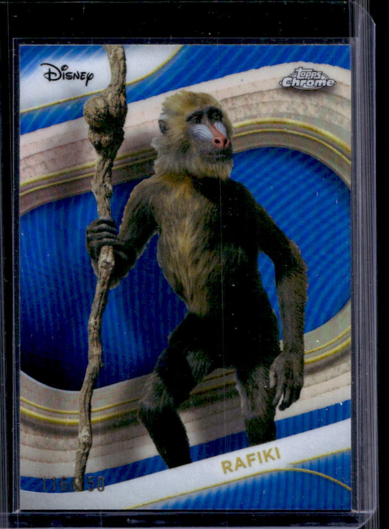 Rafiki 2025 Topps Chrome Disney #196 Blue Refractor /150 Price Guide ...