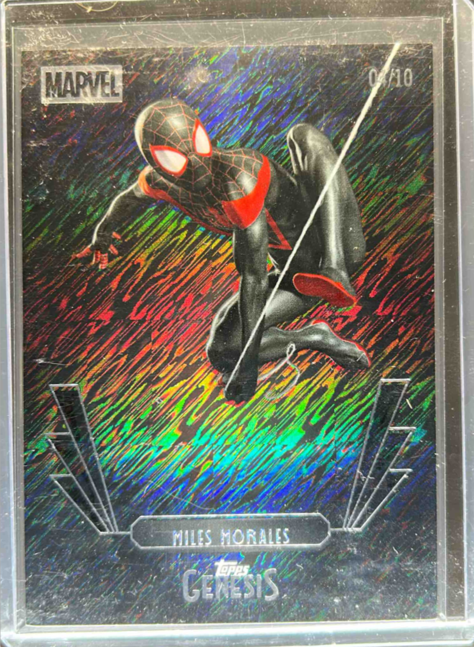 Miles Morales 2025 Topps Disney Genesis #62 Black Shimmer /10 Price ...