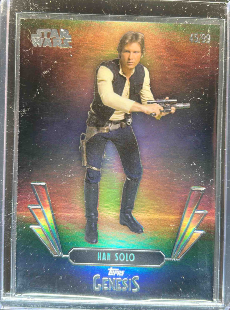 Han Solo 2025 Topps Disney Genesis #3 Base /99 Price Guide - Sports ...