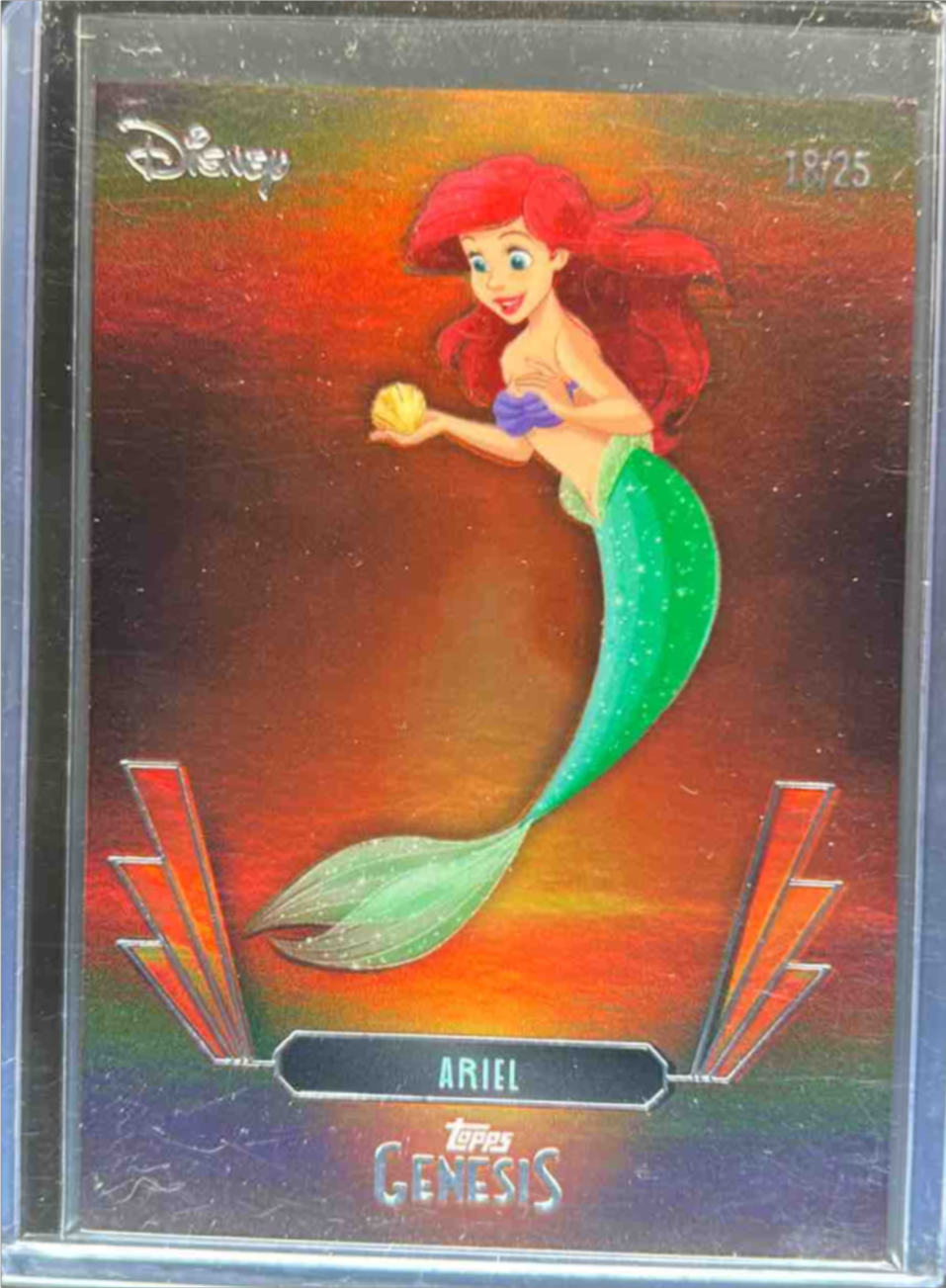 Ariel 2025 Topps Disney Genesis #31 Orange Foil /25 Price Guide ...