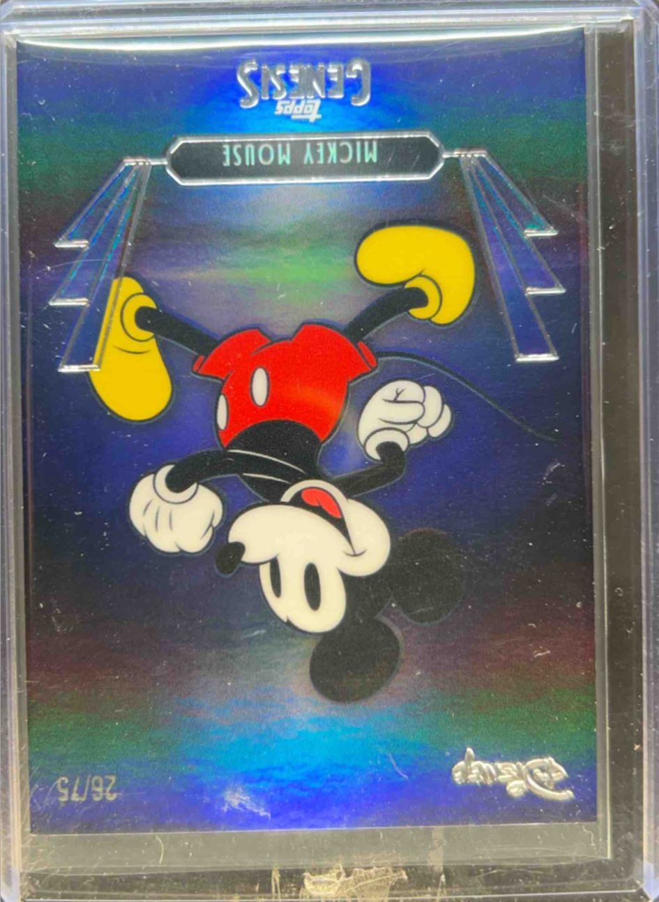 Mickey Mouse 2025 Topps Disney Genesis #21 Blue Foil /75 Price Guide ...