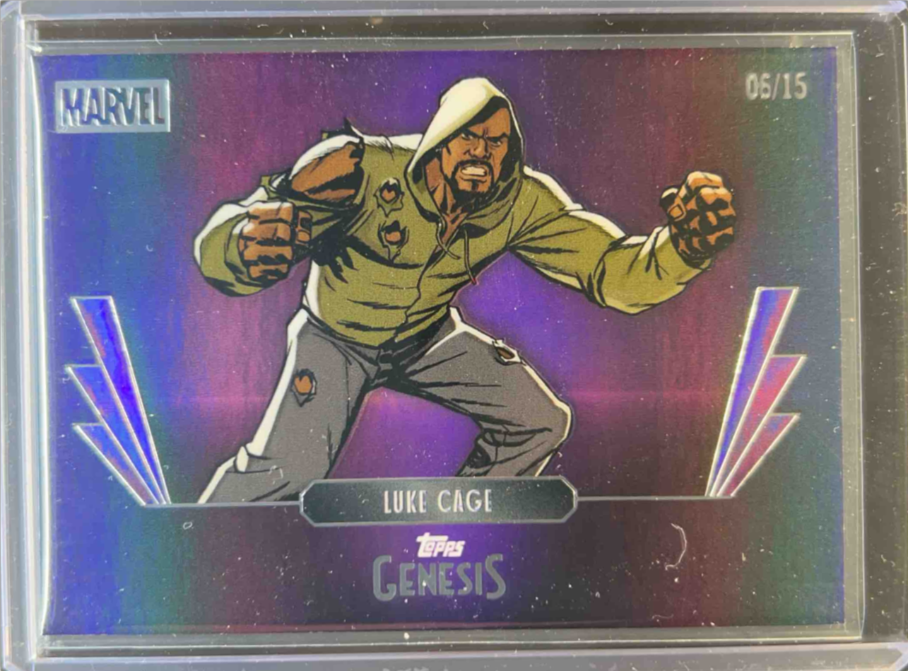 Luke Cage 2025 Topps Disney Genesis #77 Purple Foil /15 Price Guide ...
