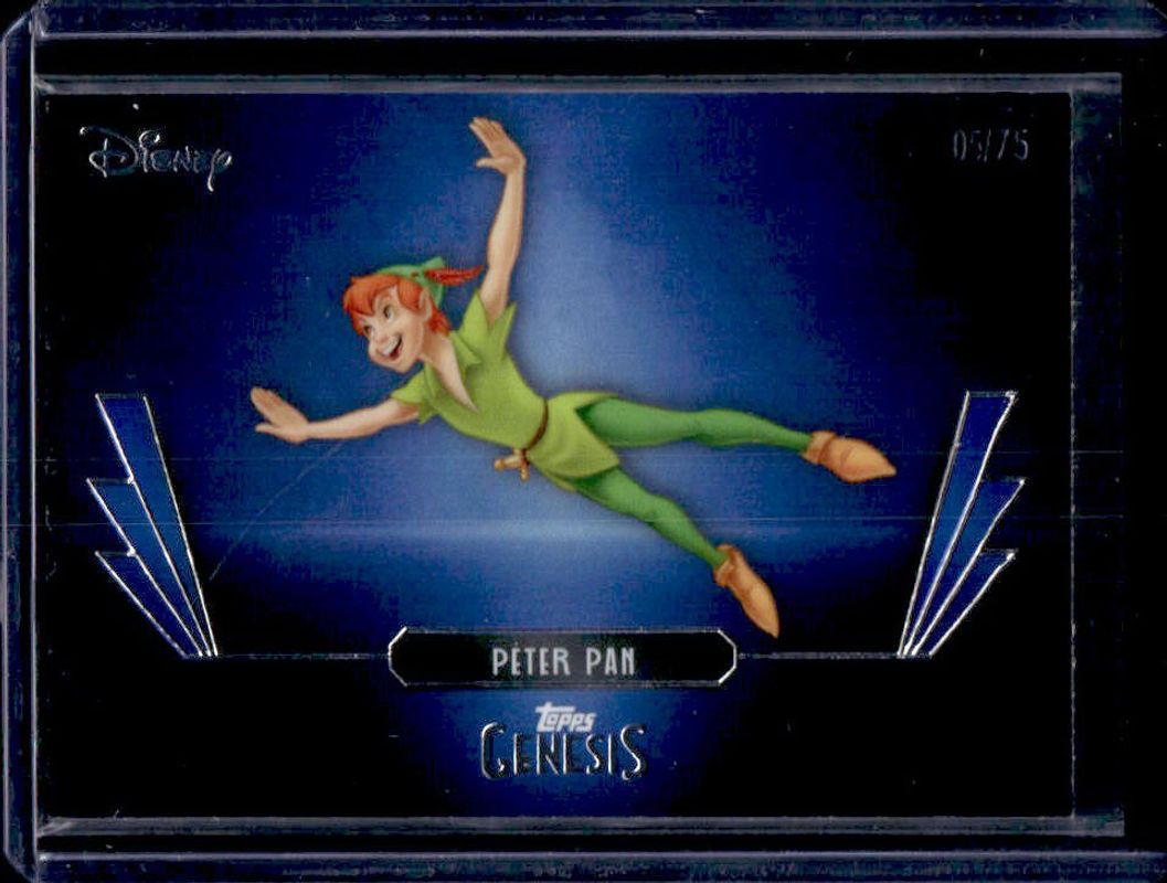 Peter Pan 2025 Topps Disney Genesis #29 Blue Foil /75 Price Guide ...