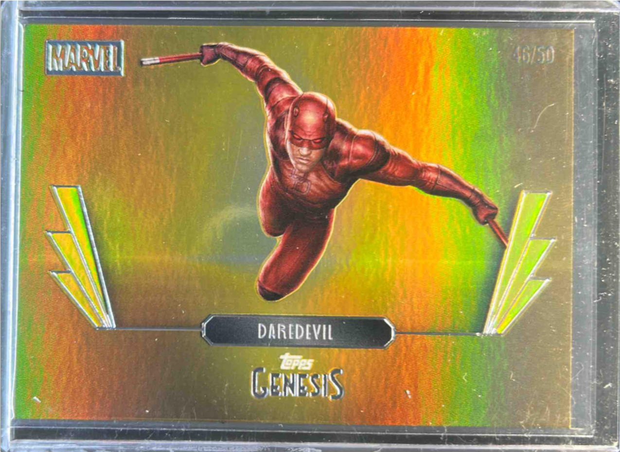 Daredevil 2025 Topps Disney Genesis #67 Gold Foil /50 Price Guide ...