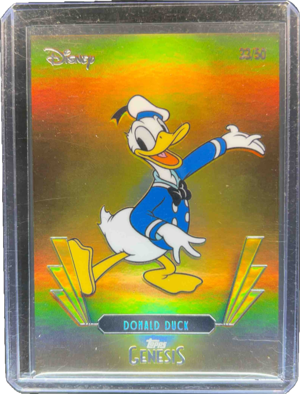 Donald Duck 2025 Topps Disney Genesis #25 Gold Foil /50 Price Guide ...
