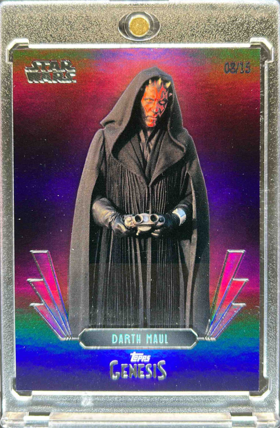 Darth Maul 2025 Topps Disney Genesis #11 Purple Foil /15 Price Guide ...