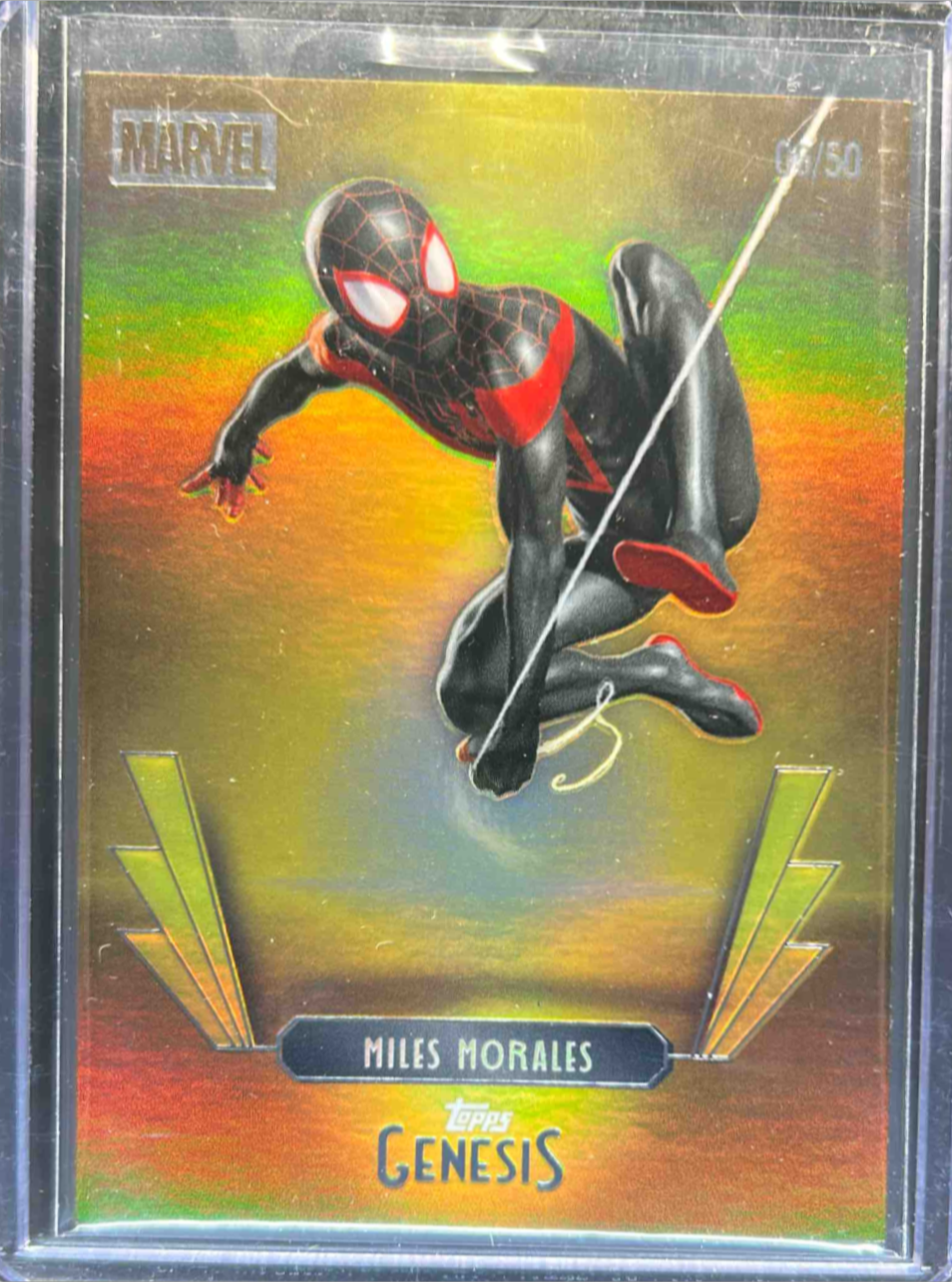 Miles Morales 2025 Topps Disney Genesis #62 Gold Foil /50 Price Guide ...