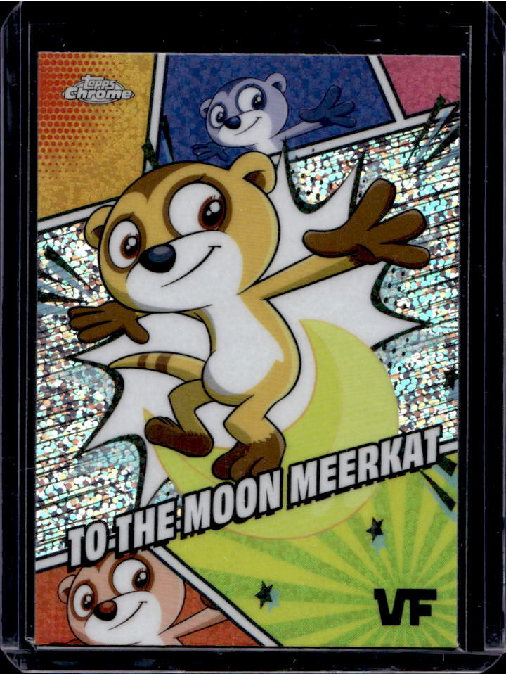 To the Moon Meerkat 2025 Topps Chrome VeeFriends #MSS-51 Manga Speckle ...