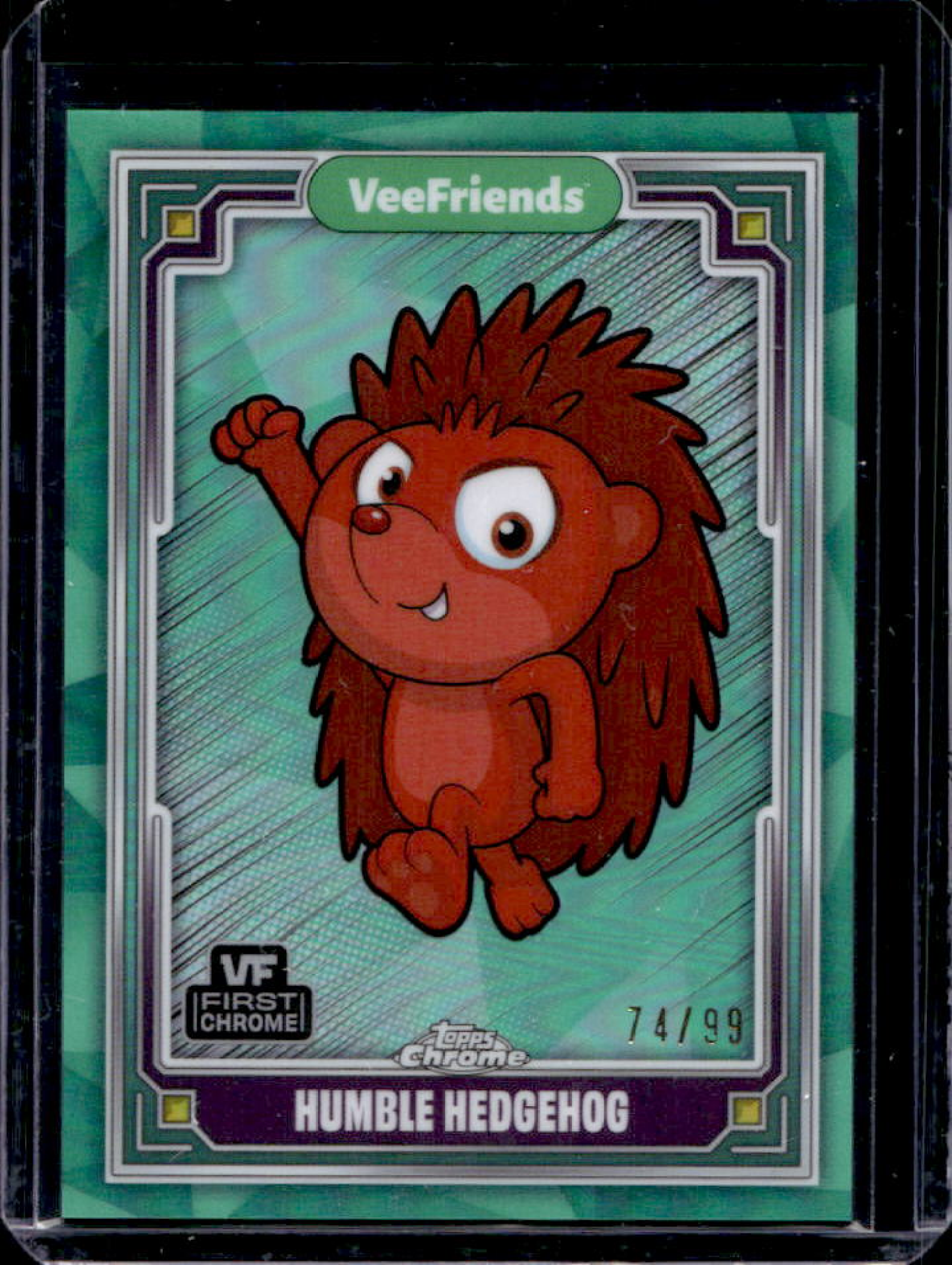 Humble Hedgehog 2025 Topps Chrome VeeFriends #17 VeeFriends Green ...