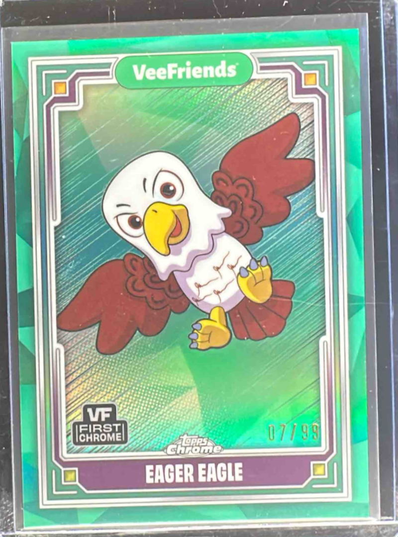 Eager Eagle 2025 Topps Chrome VeeFriends #5 VeeFriends Green Refractor ...