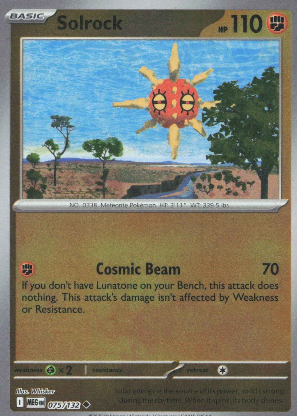 Solrock 2025 Mega Evolution #075/132 Reverse Holo Price Guide - Sports ...