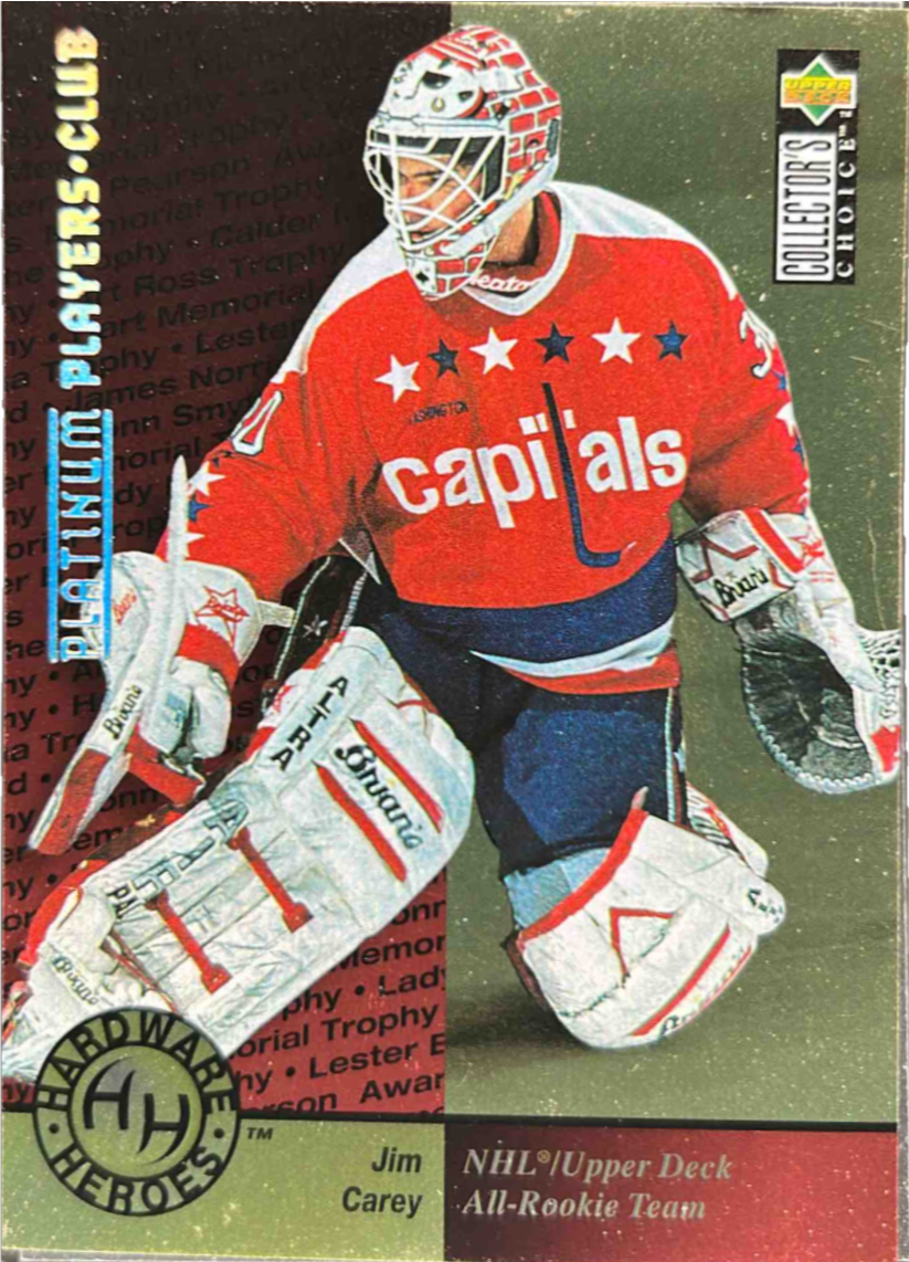 Jim Carey 1995 Upper Deck Collectors Choice #375 Platinum Player's Club ...