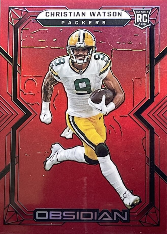 Christian Watson 2022 Obsidian #120 Electric Etch Red Flood /29 Price ...