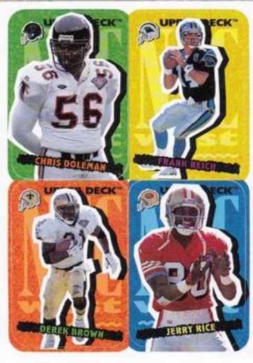 Chris Doleman / Derek Brown / Frank Reich / Jerry Rice 1995 Upper Deck ...