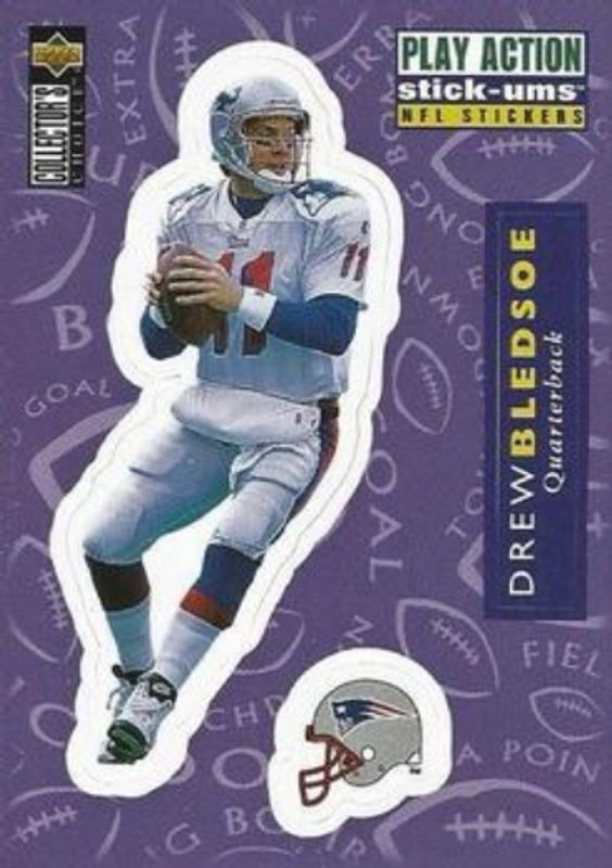 Drew Bledsoe 1996 Upper Deck Collector's Choice Update #S11 Play Action ...