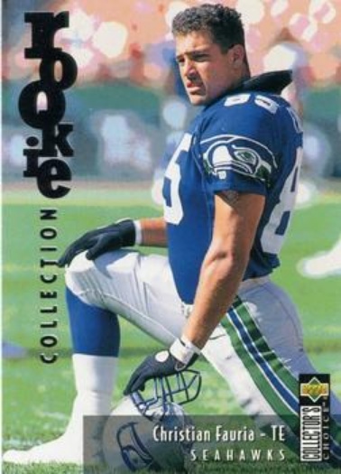 Christian Fauria 1995 Upper Deck Collector's Choice Update #U56 Silver ...