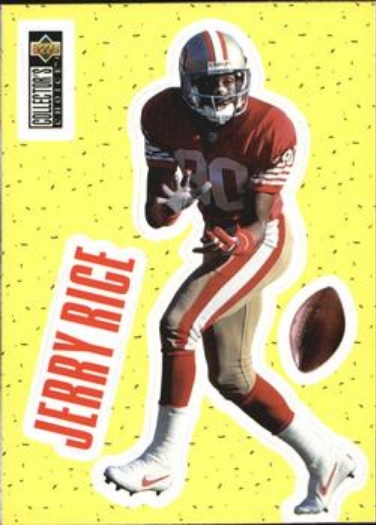 Jerry Rice 1996 Upper Deck Collector's Choice #S11 Play Action Stick ...