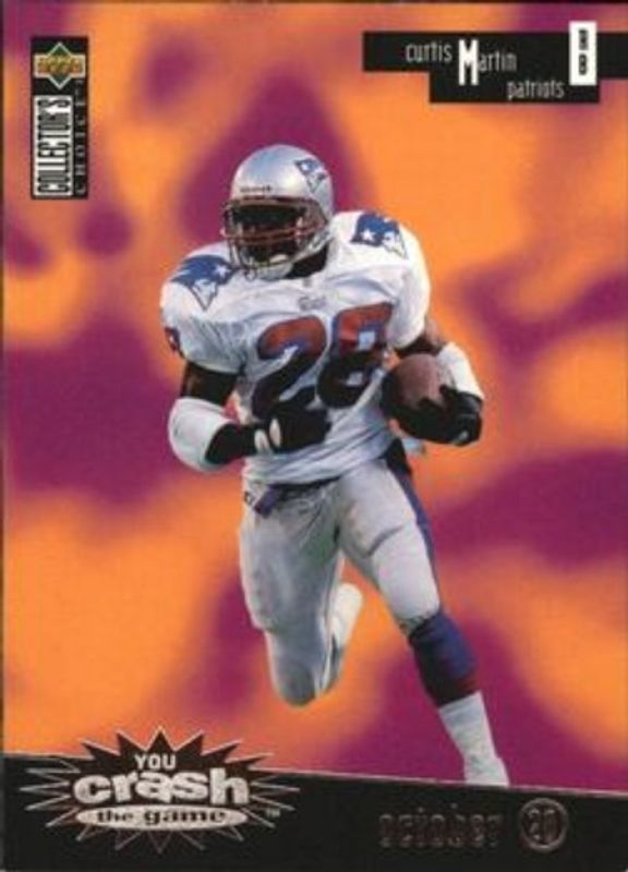 Curtis Martin 1996 Upper Deck Collector's Choice #CG25b You Crash the ...