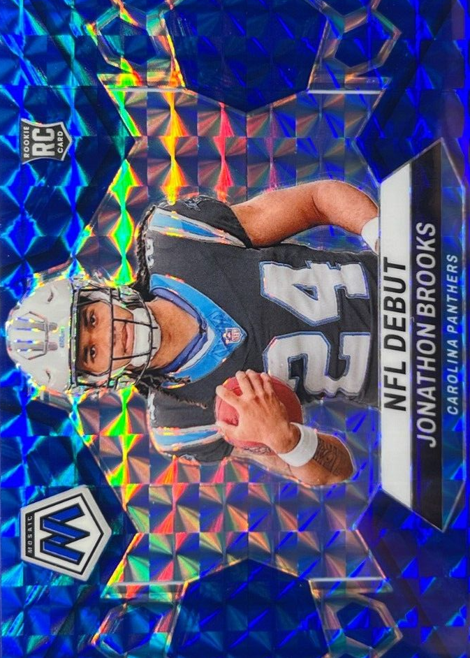 Jonathon Brooks 2024 Mosaic #276 NFL Debut - Blue /99 Price Guide ...