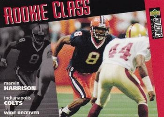Marvin Harrison 1996 Upper Deck Collector's Choice #15 Base Price Guide ...