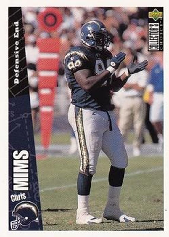 Chris Mims 1996 Upper Deck Collector's Choice #283 Base Price Guide ...